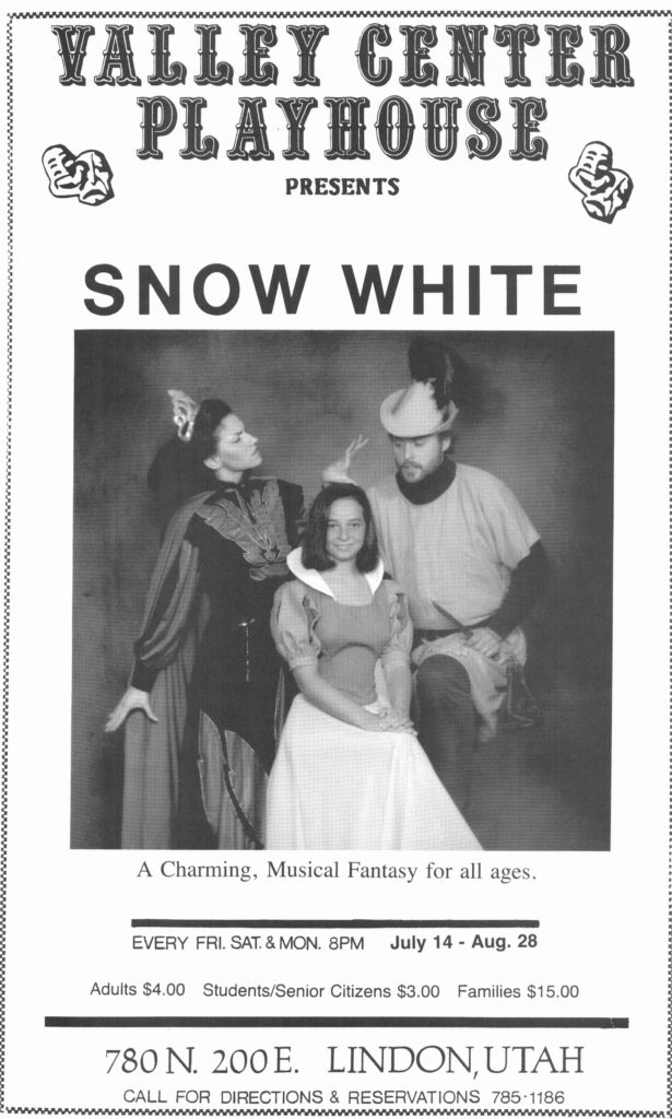 Snow White Year Unknown - Valley Center Playhouse